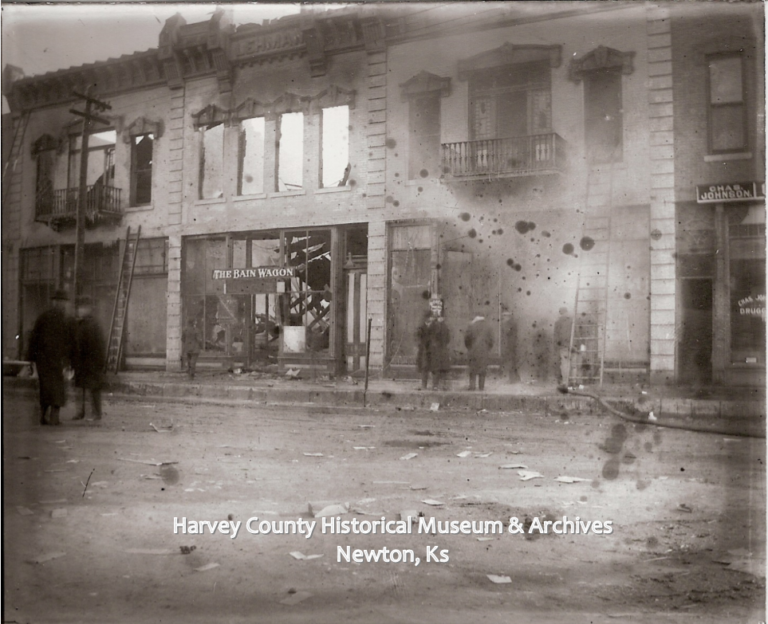 Newton Fire 1908 Archives - Harvey County Historical Society