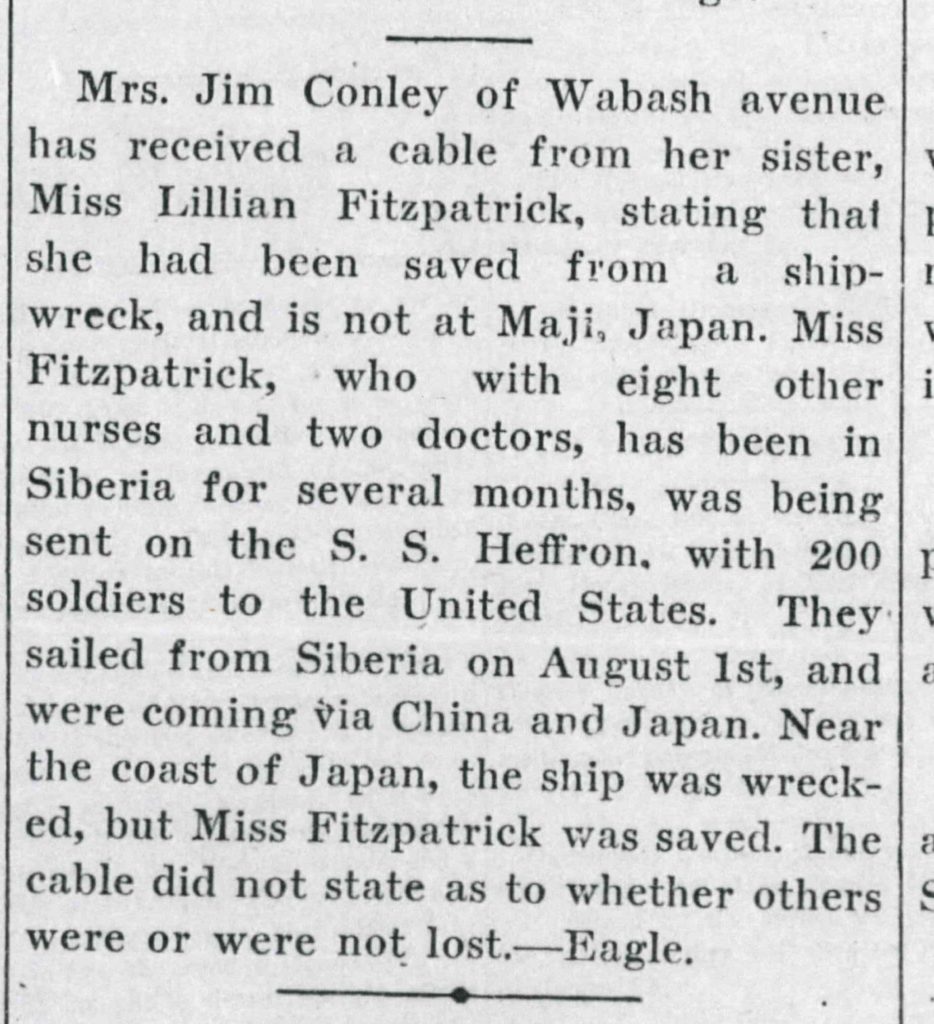 The Adventures of Miss Lillian Fitzpatrick - Harvey County Historical ...