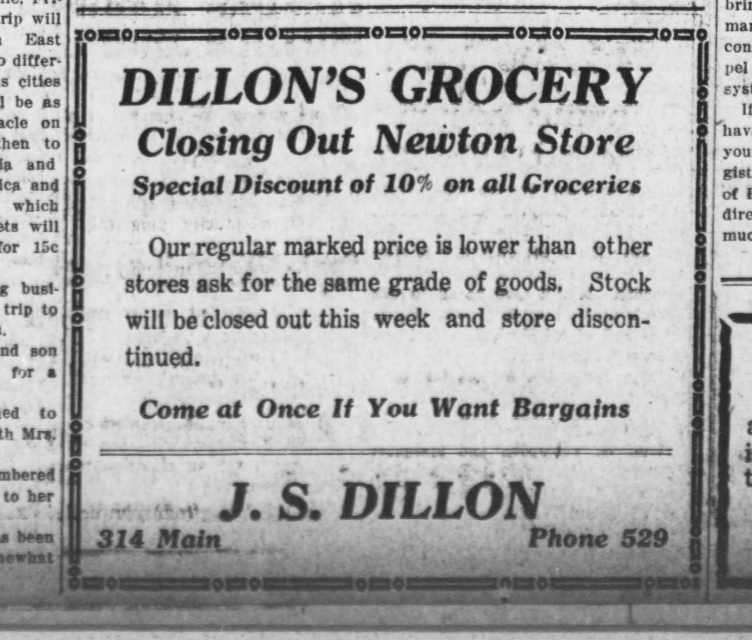 South of the Tracks: J. S. Dillon Stores - Harvey County Historical Society