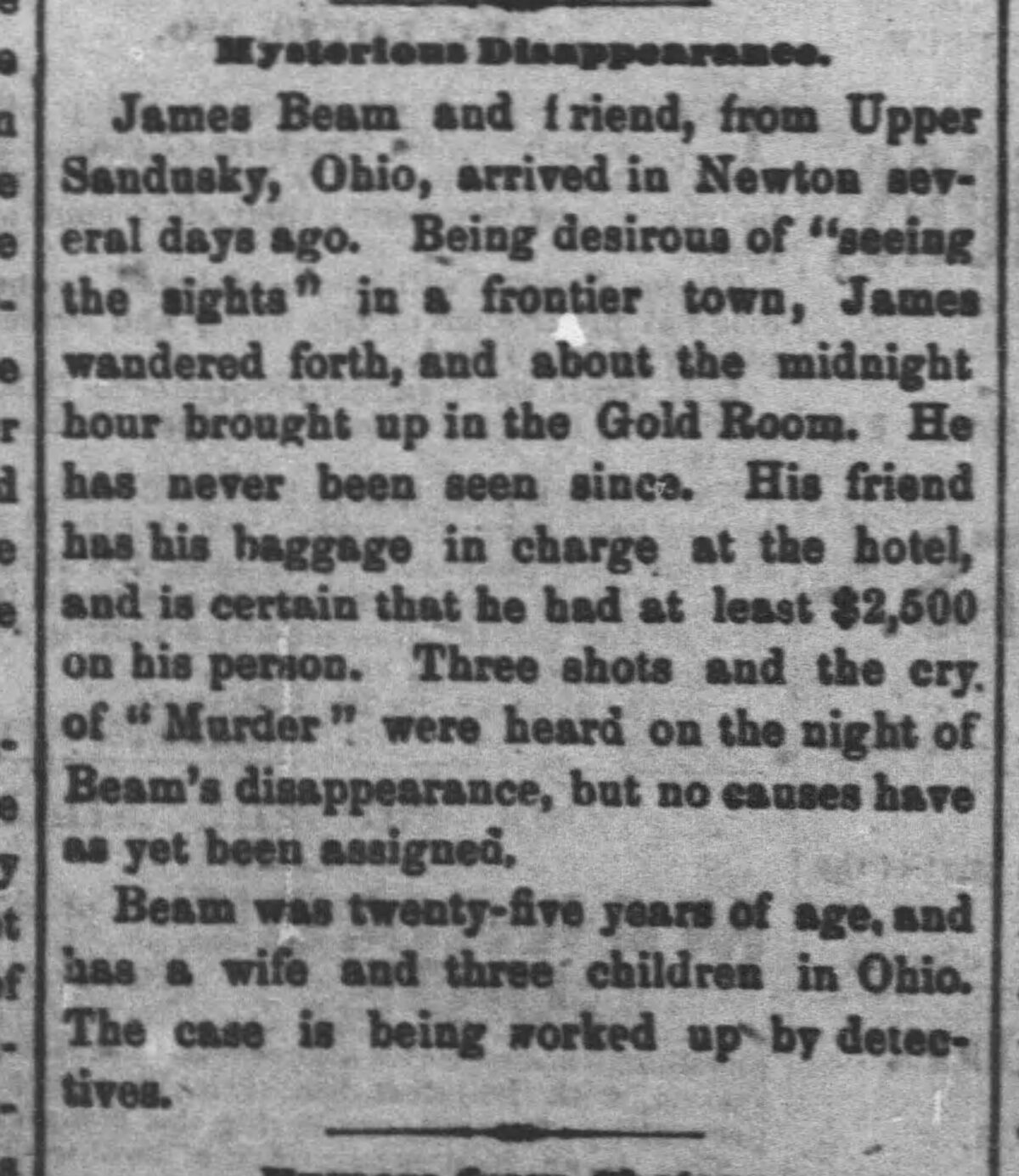 Mysterious & Unsolved Disappearances: "Seeing the Sights" - Harvey ...